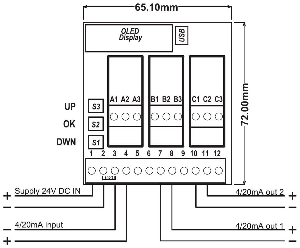 4-20mA signal splitter and conditioner - ProCircuits | Slim in ...